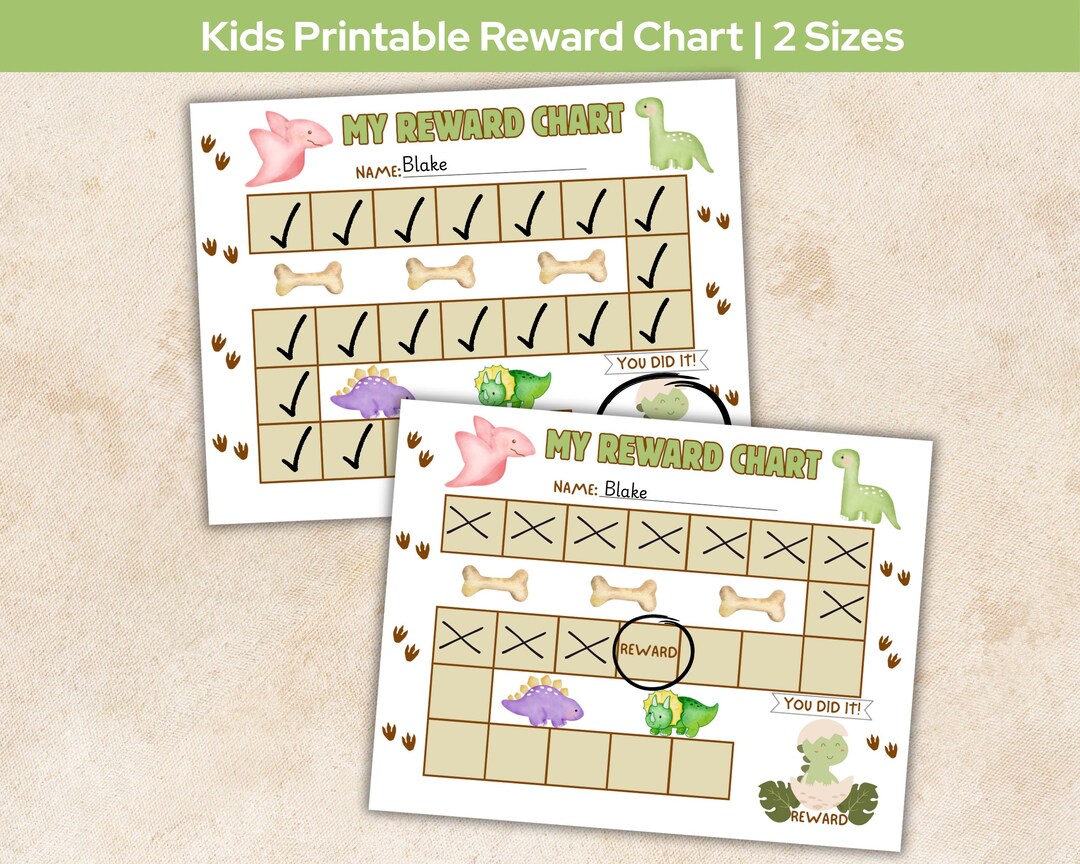Reward Chart for Kids Printable, Toddler Reward Chart, Kids Behavior ...
