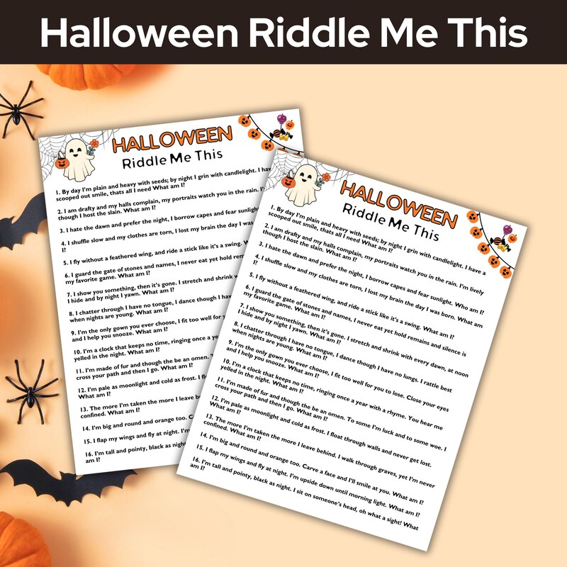 Riddle Me This Halloween - Etsy