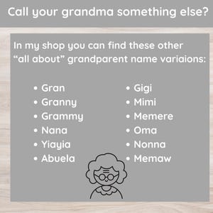 All About My Granny Questionnaire Printable Coloring Activity, DIY ...