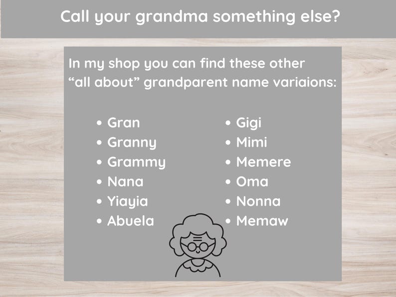 All About My Grammy Questionnaire Printable Coloring Activity, DIY ...