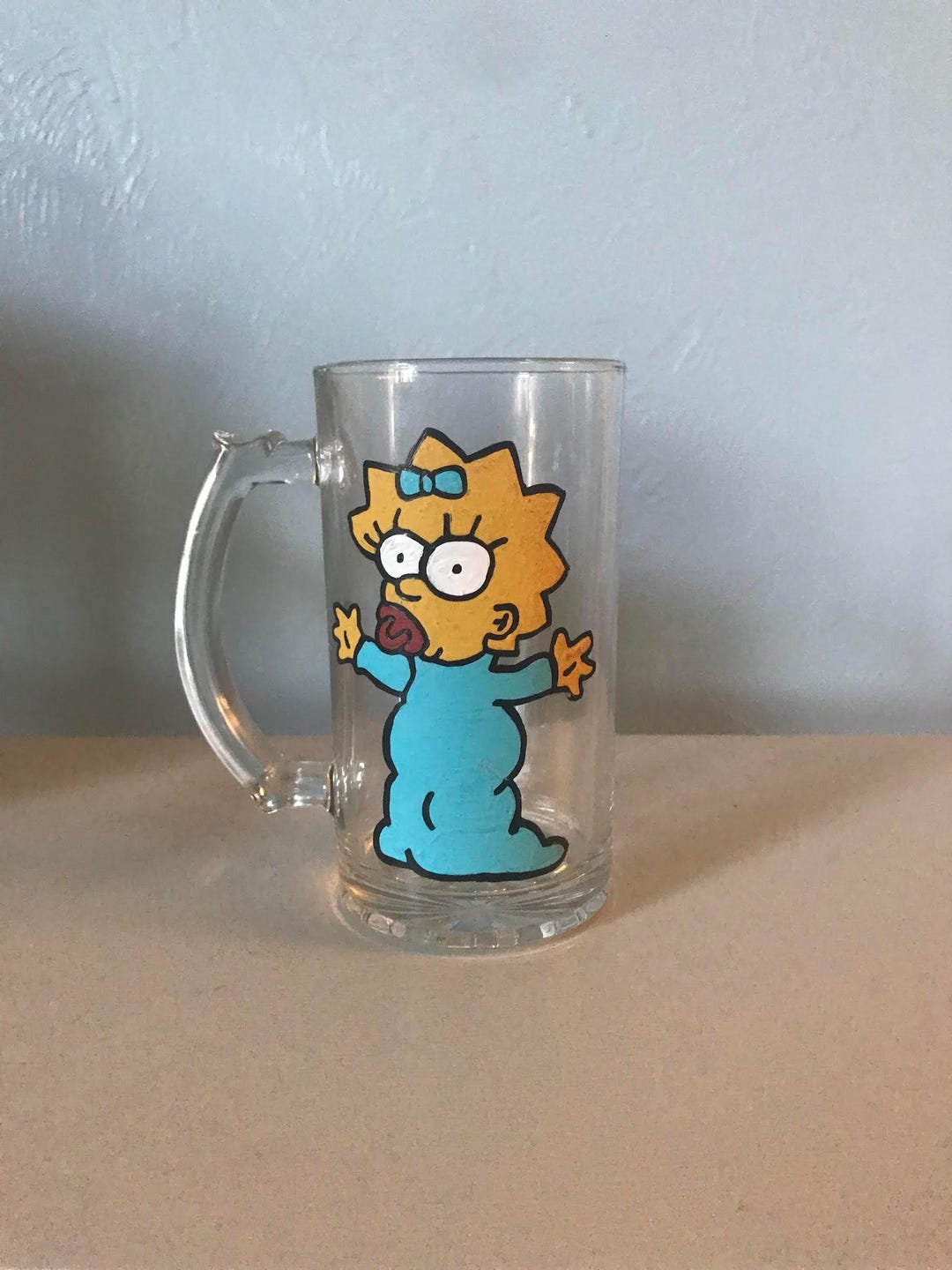 Maggie Hand Painted Beer Mug - Etsy