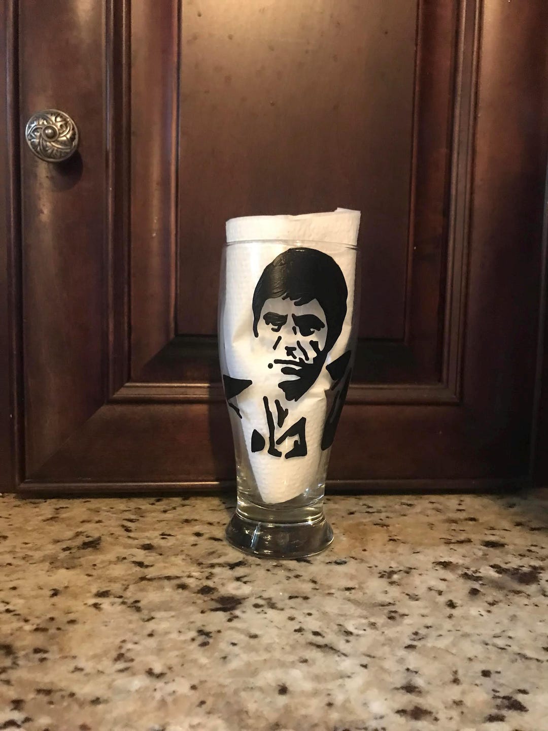Scarface Hand Painted Pint Glass - Etsy