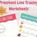 Preschool Line Tracing Worksheets, Homeschool Busy Book, Lines Trace ...