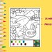 Coloring Pages by Number, 25 Digital Coloring Pages, Book for Kids ...