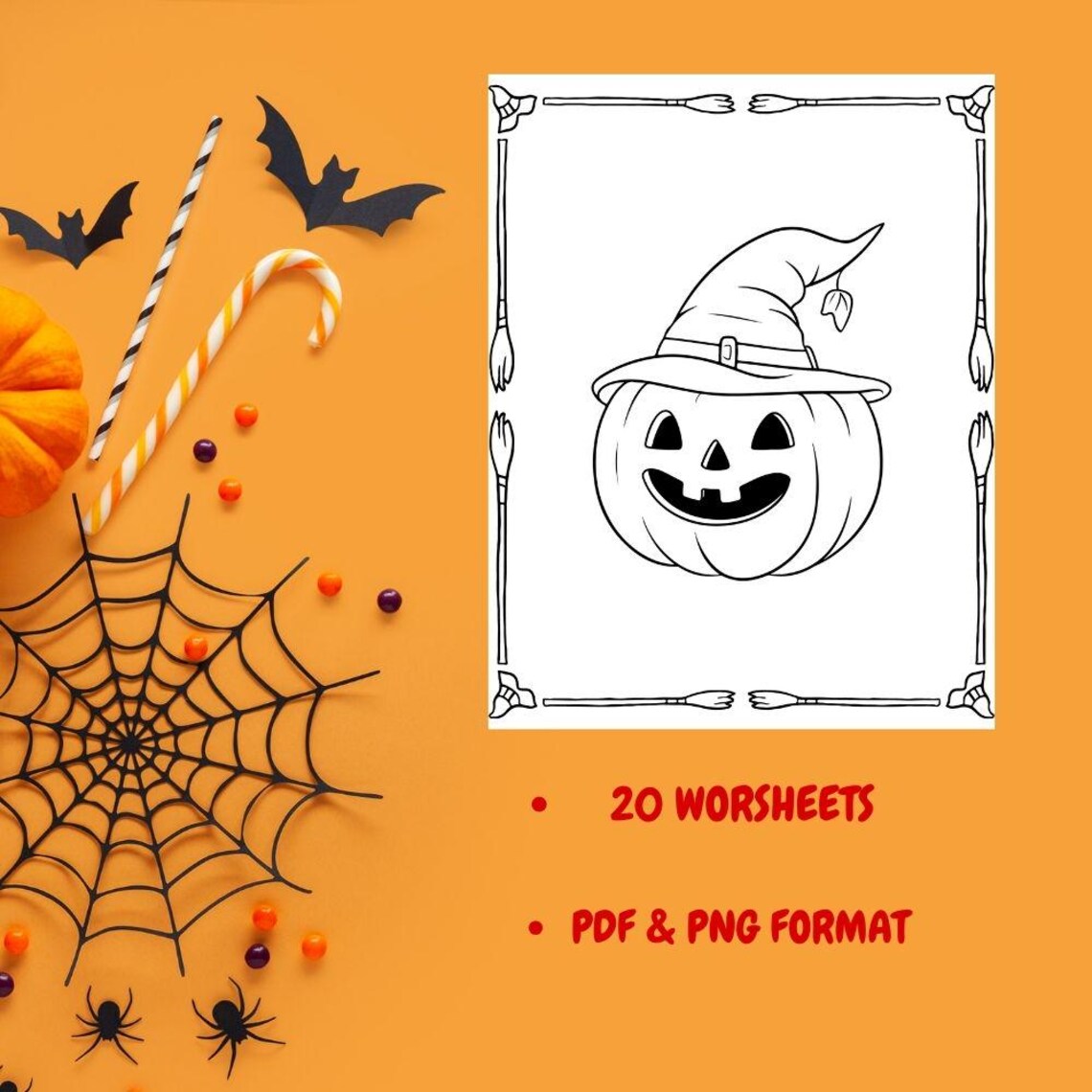 Halloween Coloring Page by Number, 20 Printable Halloween Coloring ...