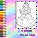 Princess Coloring Pages for Kids, 30 Coloring Pages, Princess Coloring ...