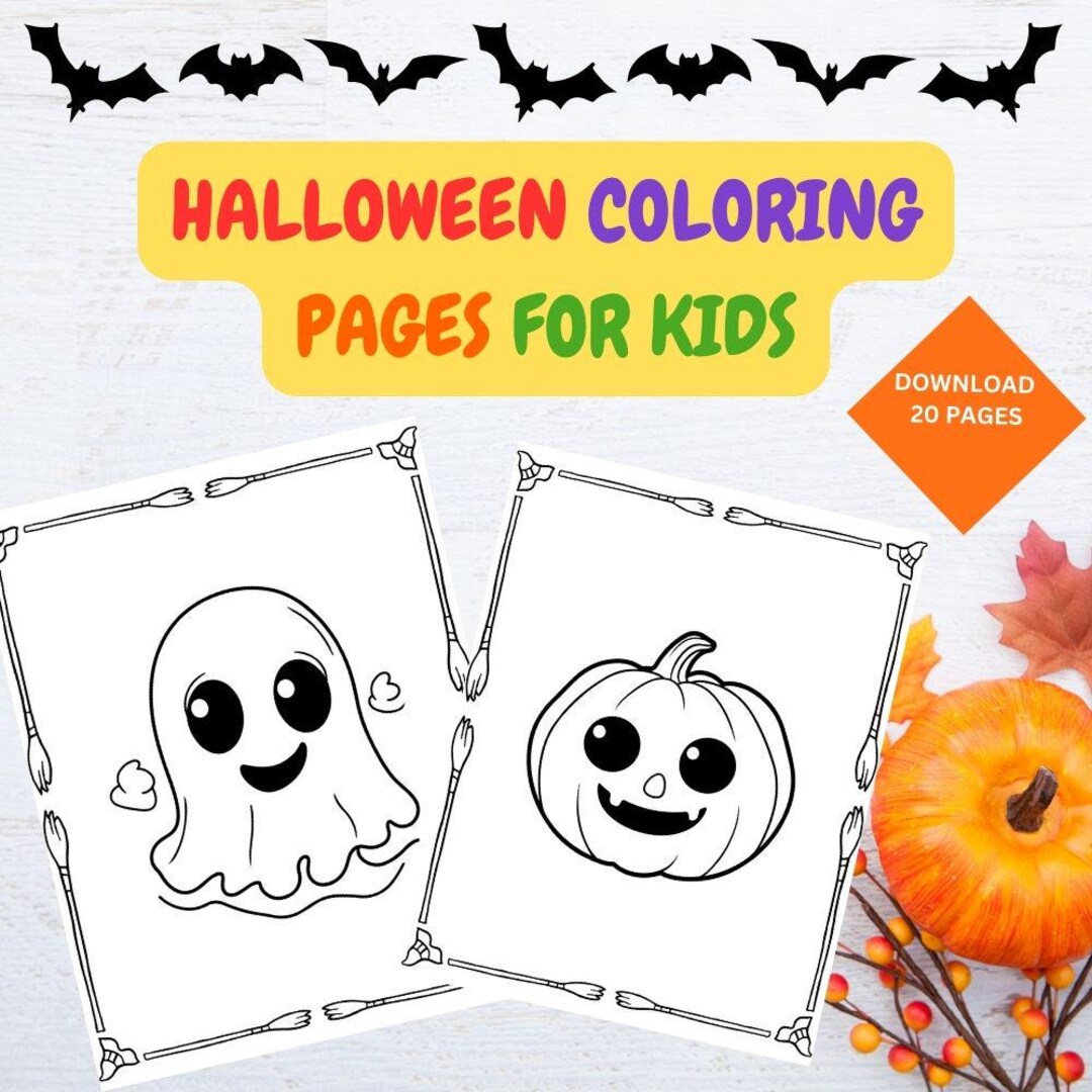 Halloween Coloring Page by Number, 20 Printable Halloween Coloring ...