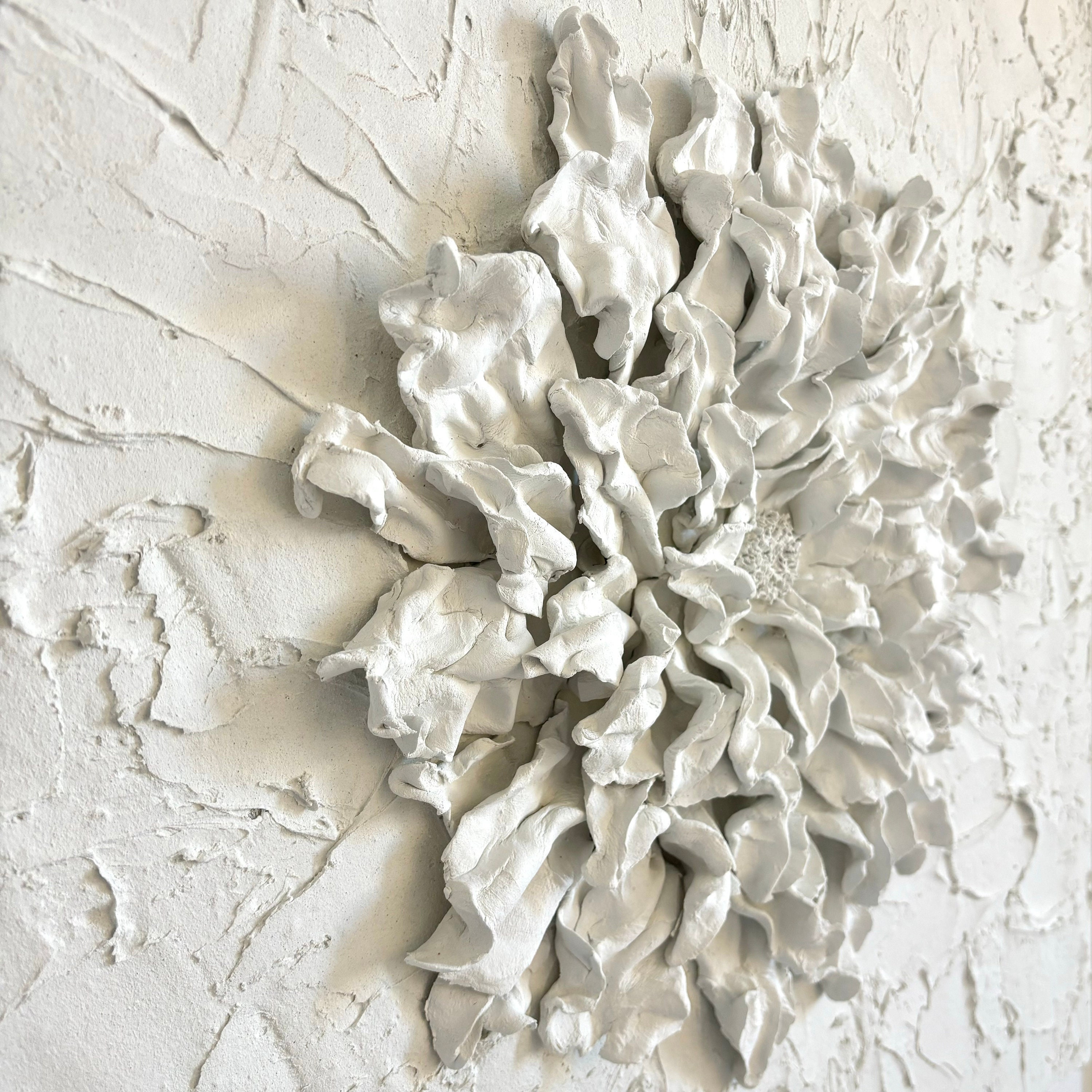 Unique 3D Textured Wall Decor Art Flower 70x70cm 27,5x27,5in - Etsy