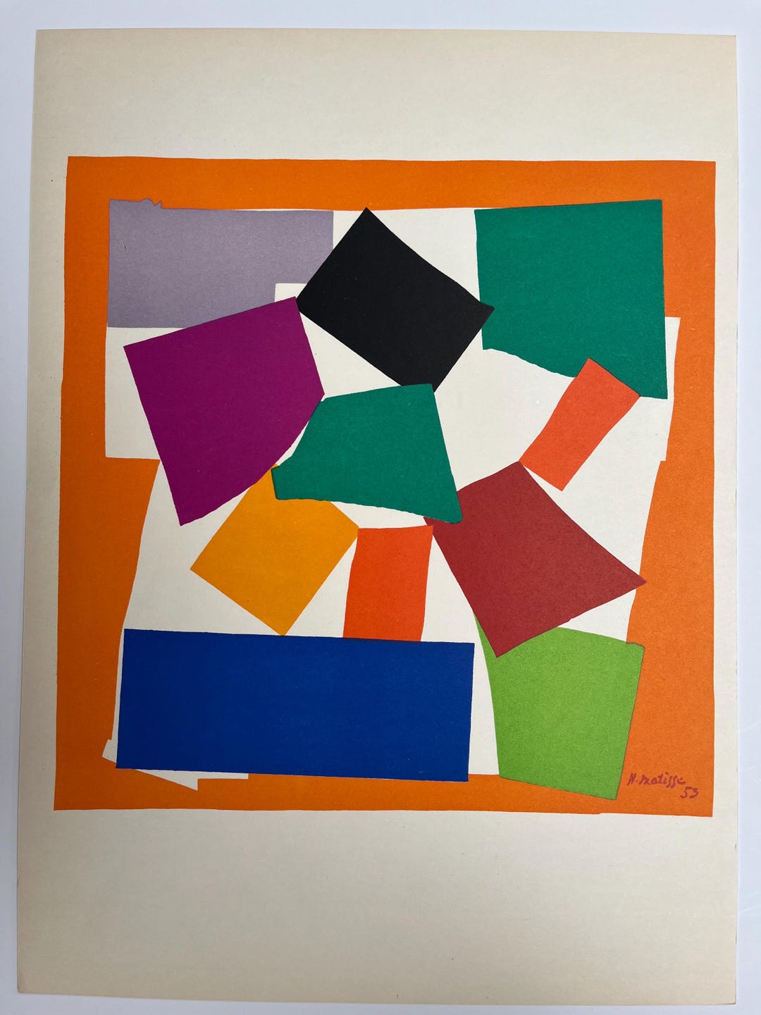 Verve Matisse Lithograph (1958) After the Snail/ L’escargot (1953 ...