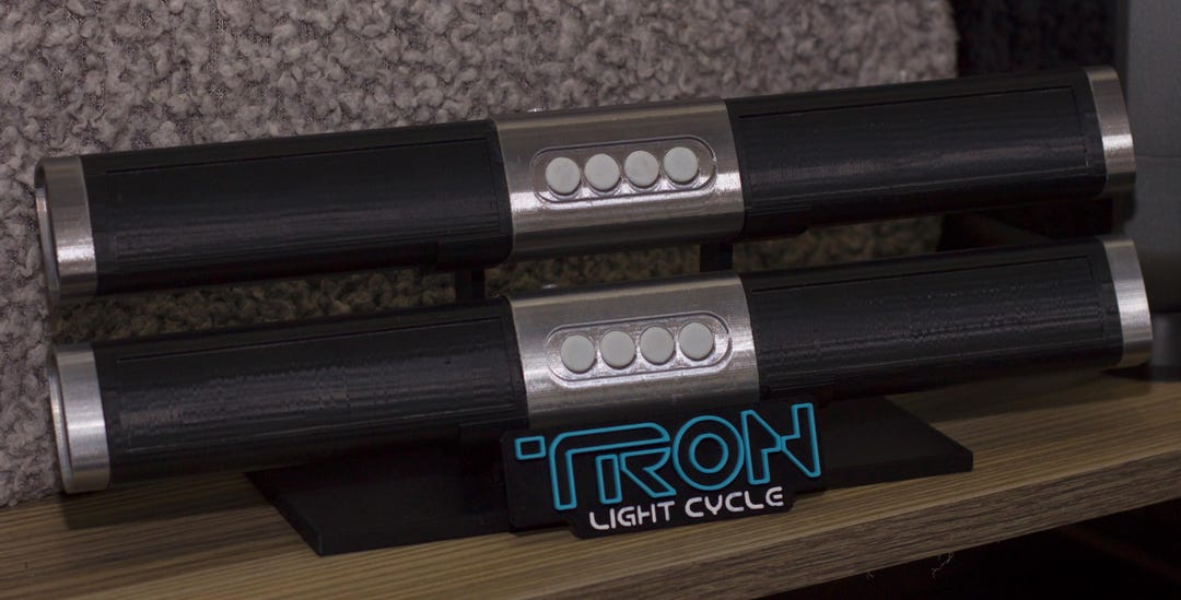 Tron Legacy Light Cycle Single or Double Baton Stand - Etsy