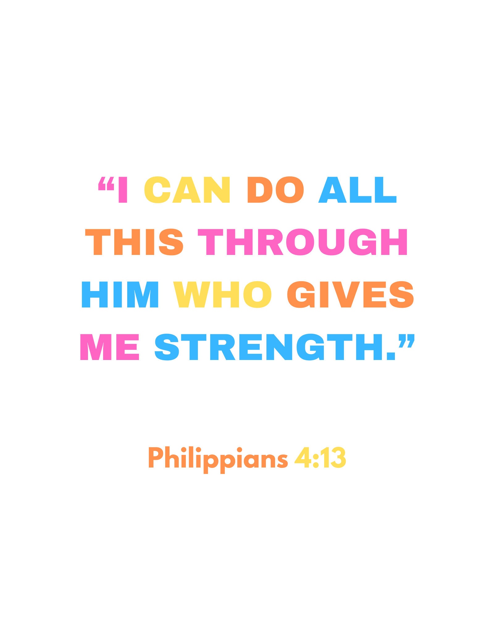 CUSTOMIZABLE Colorful Bible Verse Digital Print - Etsy