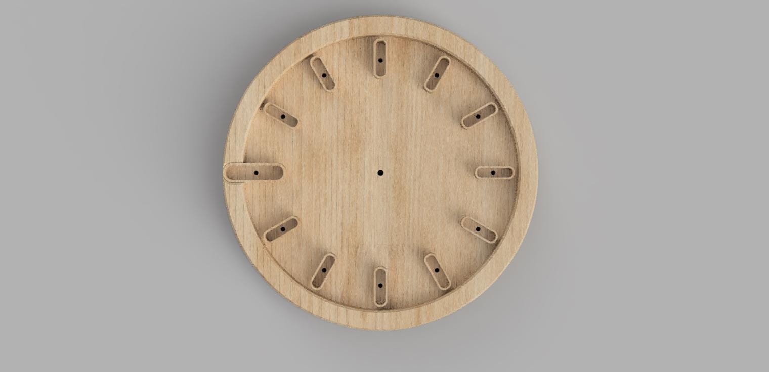 3D Clock Model for CNC or 3D Printing | Custom Wooden Clock Design ...