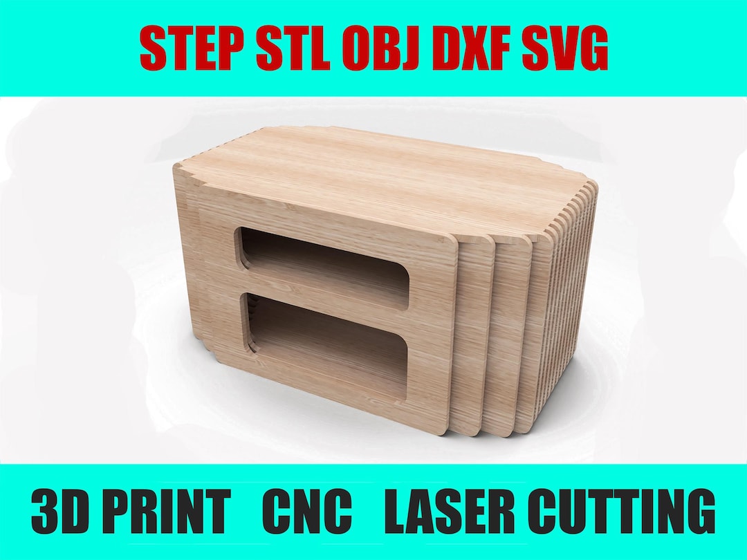 Coffee Table With Storage, Cnc/laser Cut, Stl/obj/step/dxf/svg - Etsy