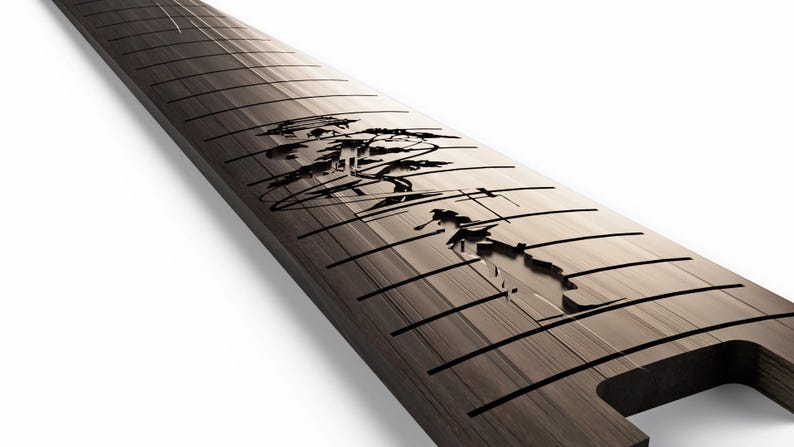 Guitar Fretboard Overlay (asian Style Engraving) - Etsy