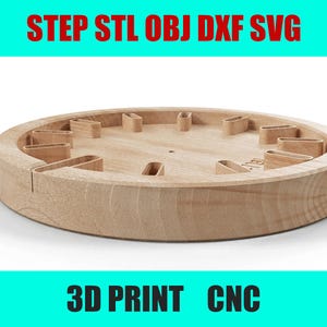 3D Clock Model for CNC or 3D Printing | Custom Wooden Clock Design ...