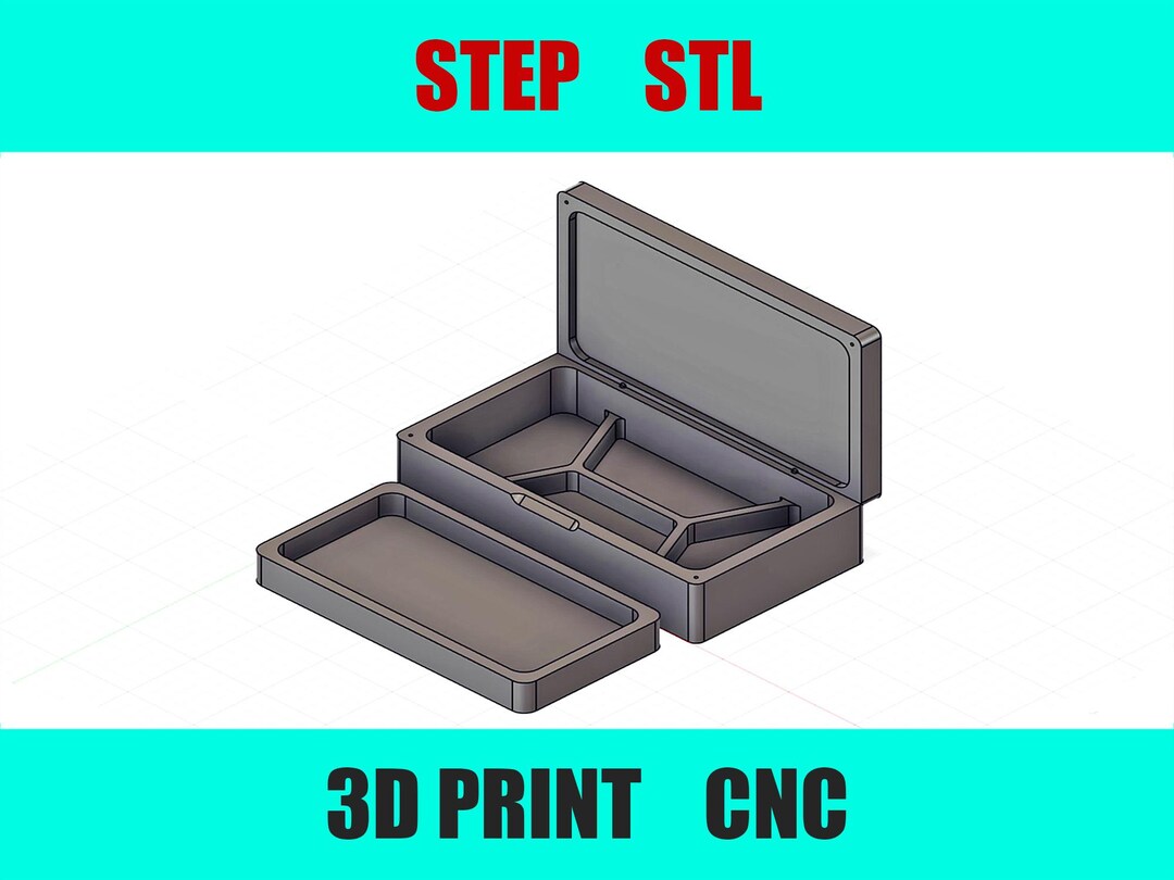3D Model of Jewelry Box With Lid | STL File for 3D Printing | Stylish ...