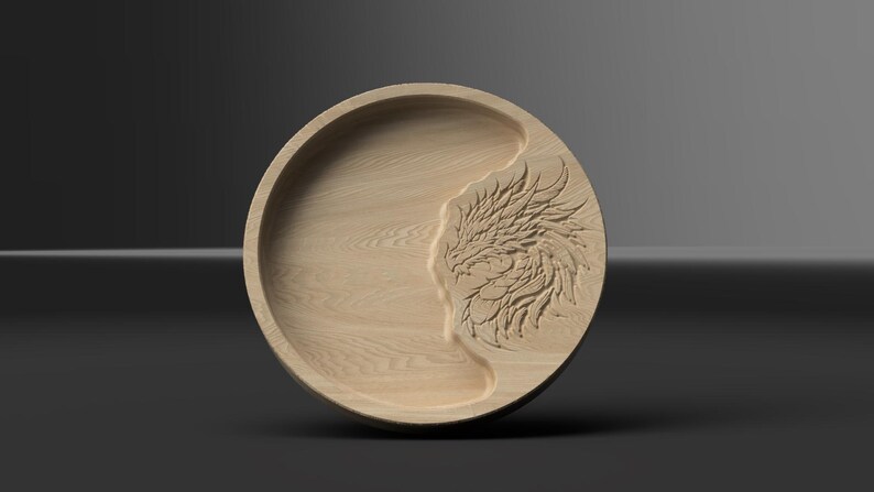 Dragon Snack Tray | 3D Model STL DXF SVG for Cnc 3D Print & Laser ...