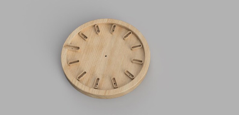 3D Clock Model for CNC or 3D Printing Custom Wooden Clock Design ...