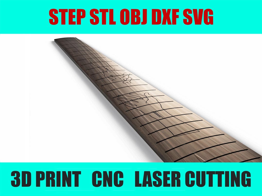 Guitar Fretboard Inlay Cover (hands Design) – CNC, 3D Print, Laser ...