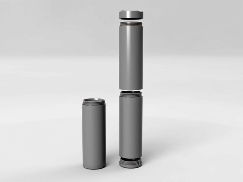 Modular Tube With Lid, Custom Length, 3D Print STL File - Etsy