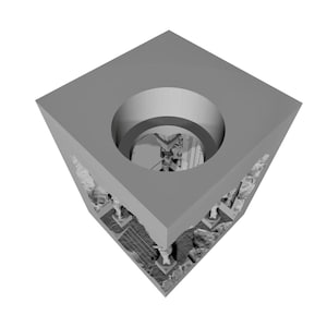 3D Model of Corner Wall Light | Cube Night Lamp | Wall Mounted or Table ...