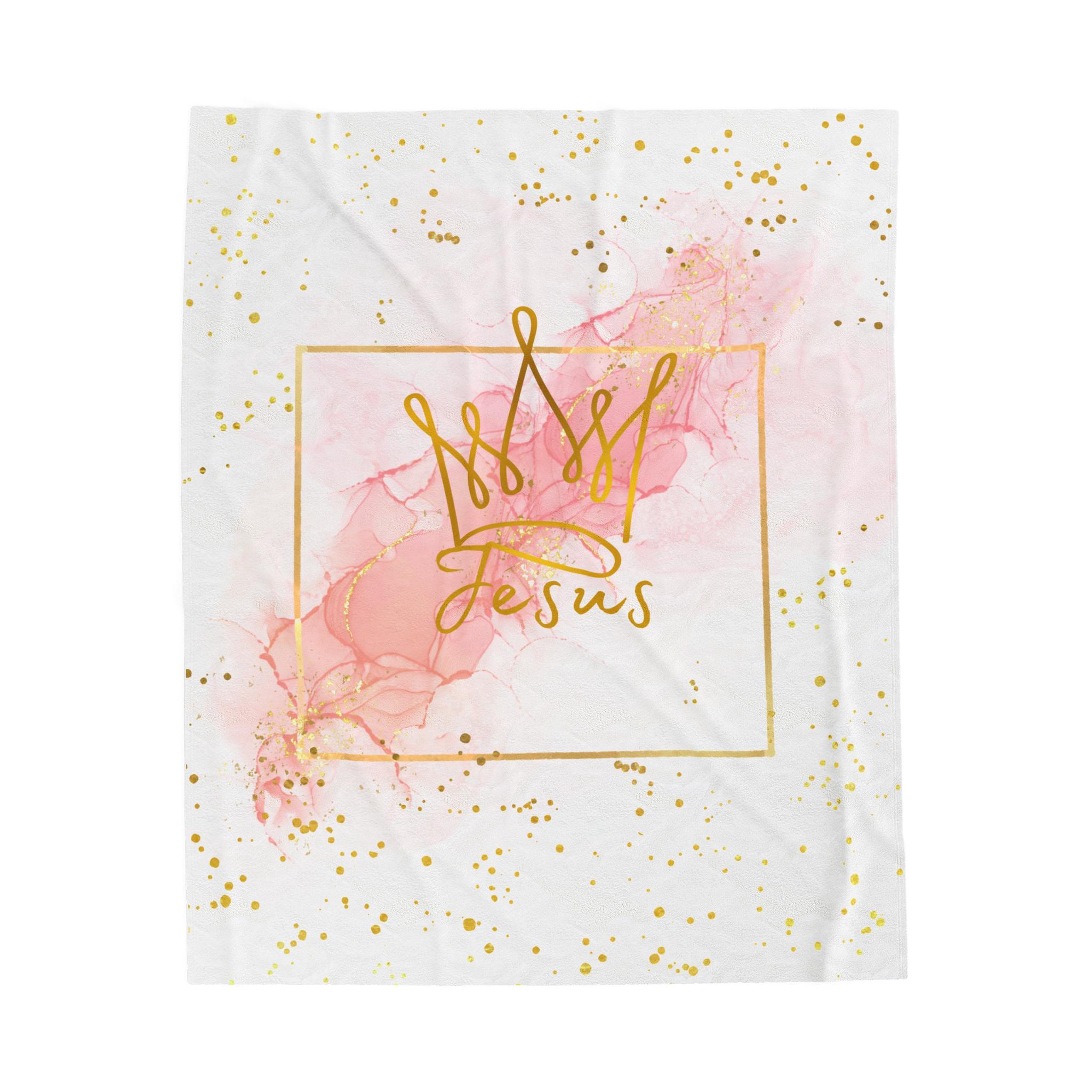 Christian Feminine Pink King Jesus Soft Blanket - Etsy