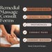 Remedial Massage Consultation Form Digital Download Client Intake Form ...