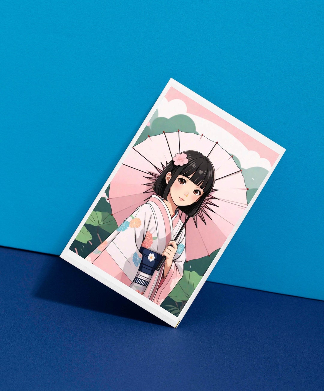 Japanese Anime Girl Postcard: Happy Japan Series - Etsy