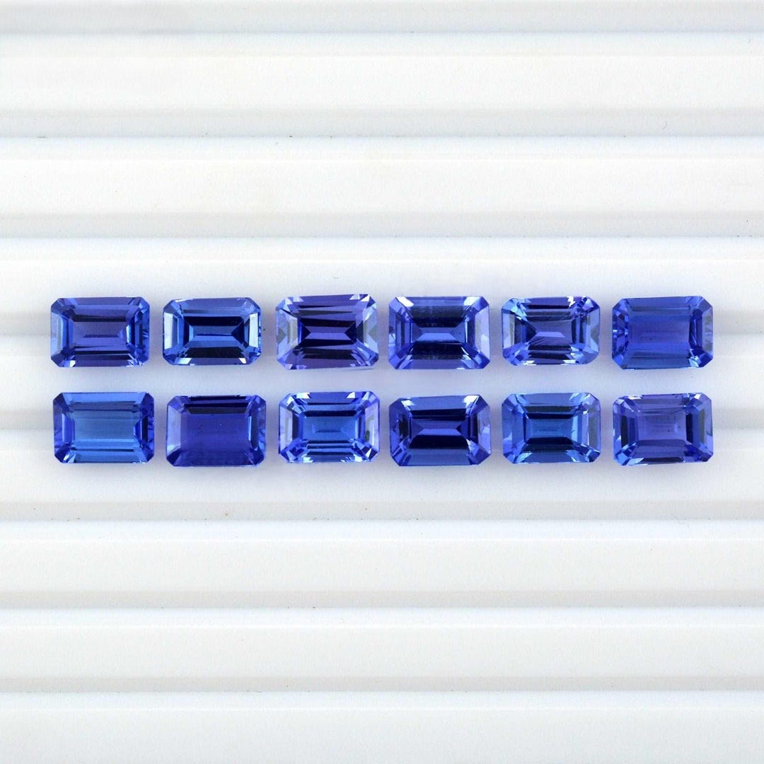 Tanzanite Gemstone, AAA Violet Blue Octagon Faceted Loose Gemstone for ...