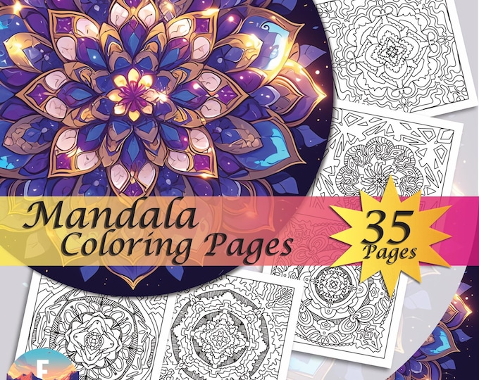 Mandala Coloring Book-easy Mandalas Coloring Page,stress Relief, and ...