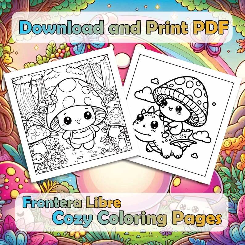 20 Cozy Friends Coloring Pages: Coloring Book for Adults, Teens and ...