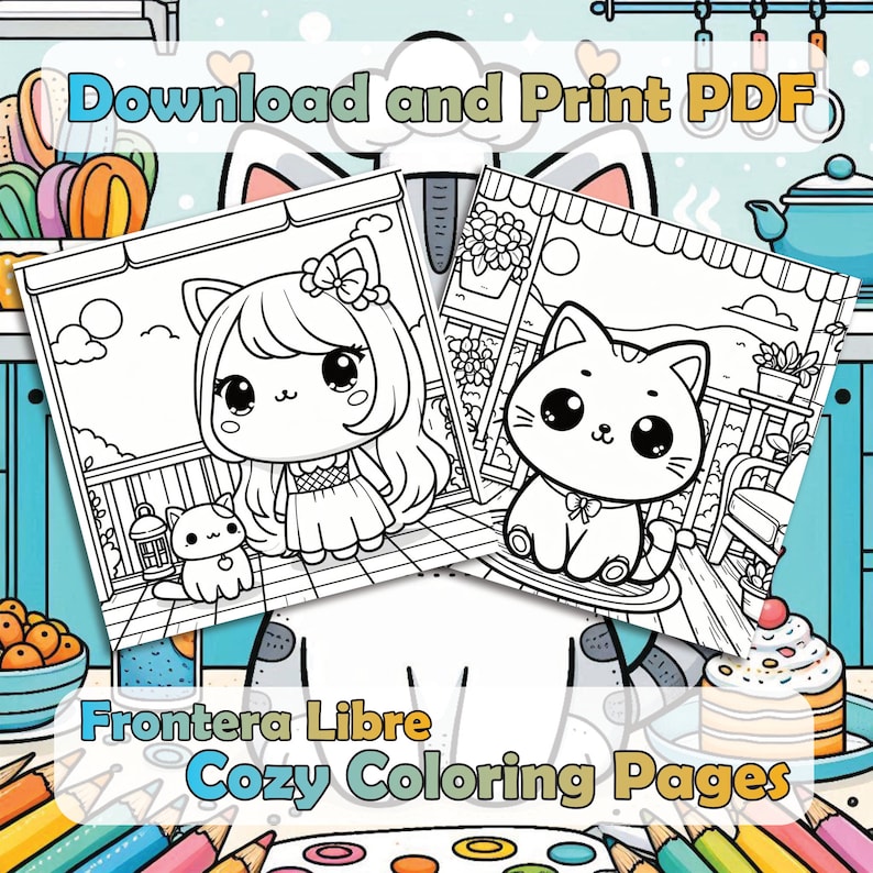 Cozy Cute Coloring, Little Corner Coloring Pages, Cozy Coloring Pages ...