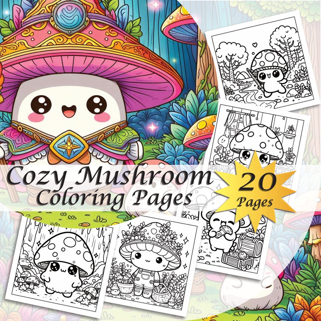 Cozy Friends Coloring Pages, Cozy Cute Coloring, Little Corner Coloring ...