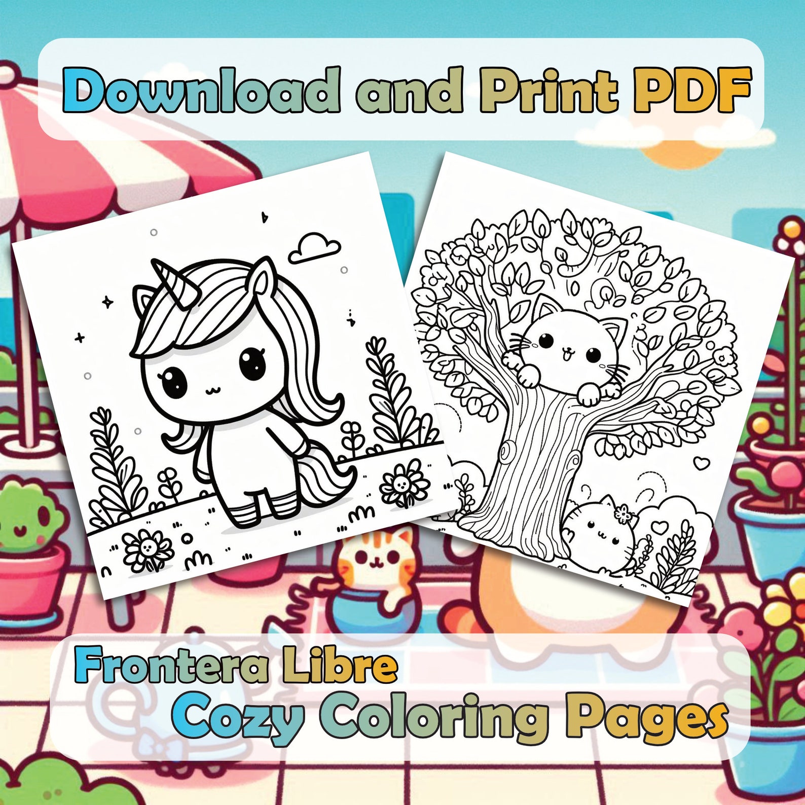 Cute Coloring, Little Corner Coloring Pages, Cozy Coloring Pages ...
