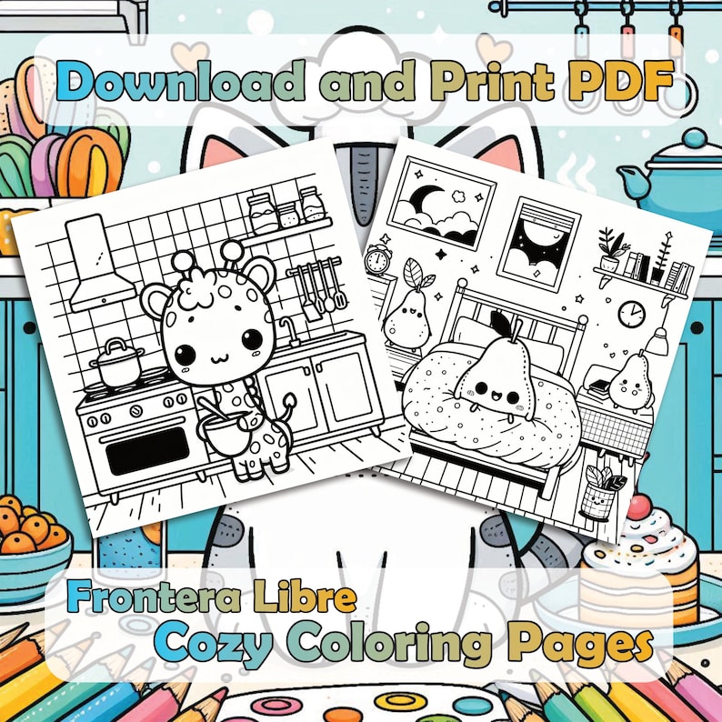 Cozy Cute Coloring, Little Corner Coloring Pages, Cozy Coloring Pages ...