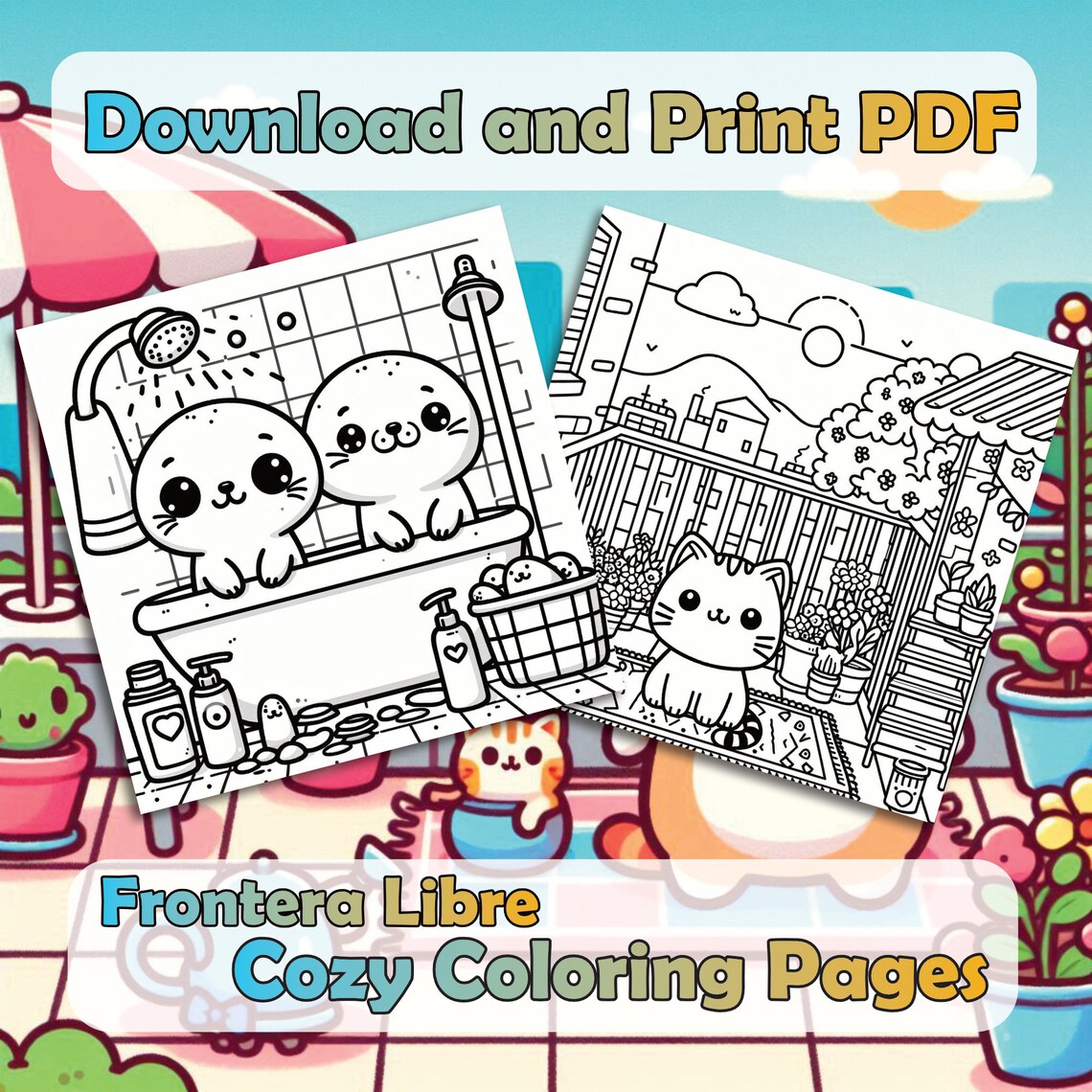 Cute Coloring, Little Corner Coloring Pages, Cozy Coloring Pages ...