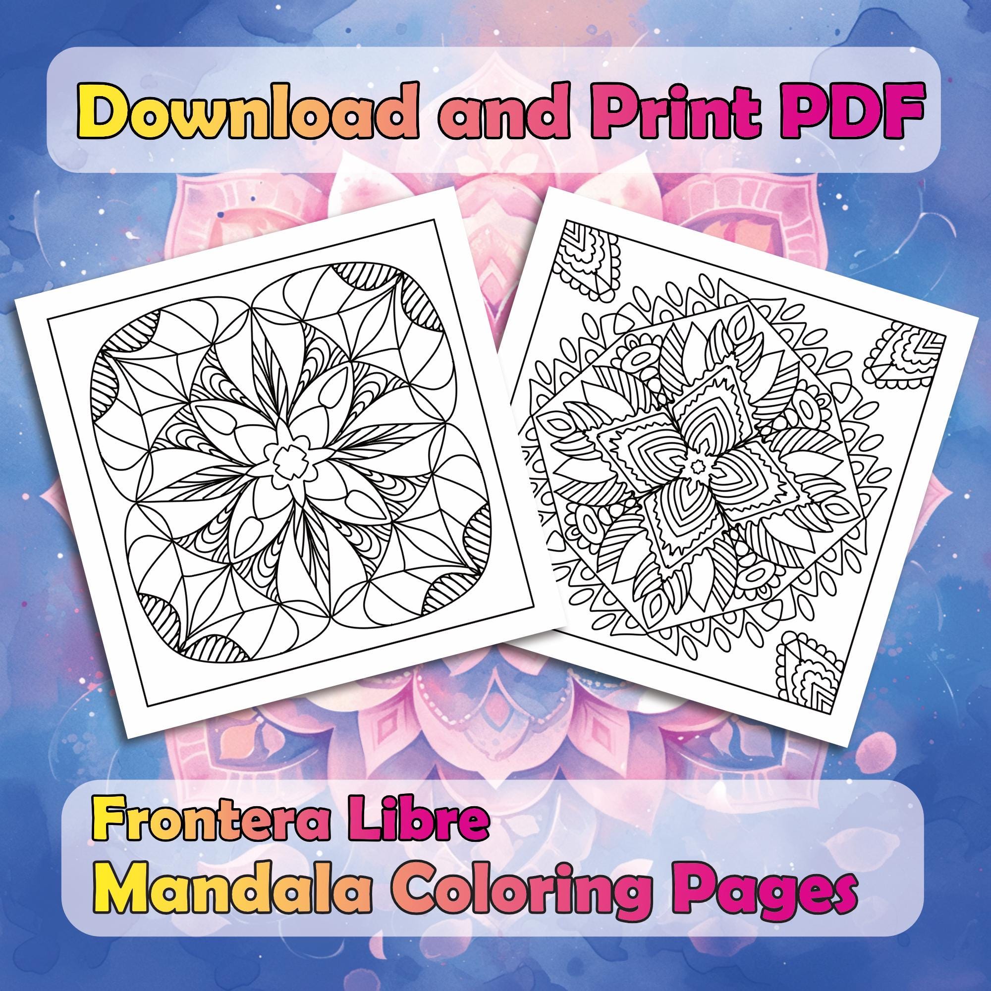 Mandala Coloring Book-easy Mandalas Coloring Page,stress Relief, and ...