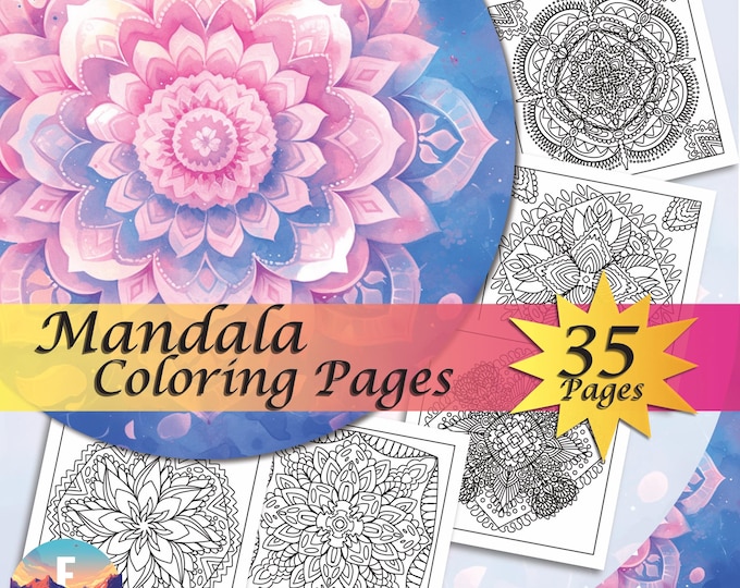 Mandala Coloring Book-easy Mandalas Coloring Page,stress Relief, and ...