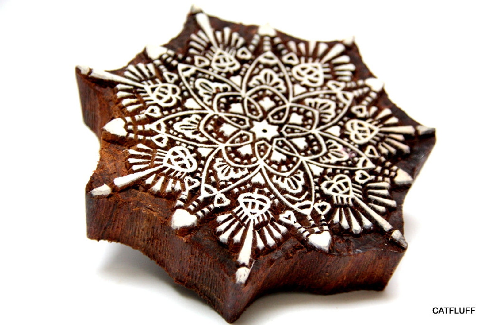 Mandala Large Wood Block Print Stamp, 1 Pc, Indian Textile Printing ...