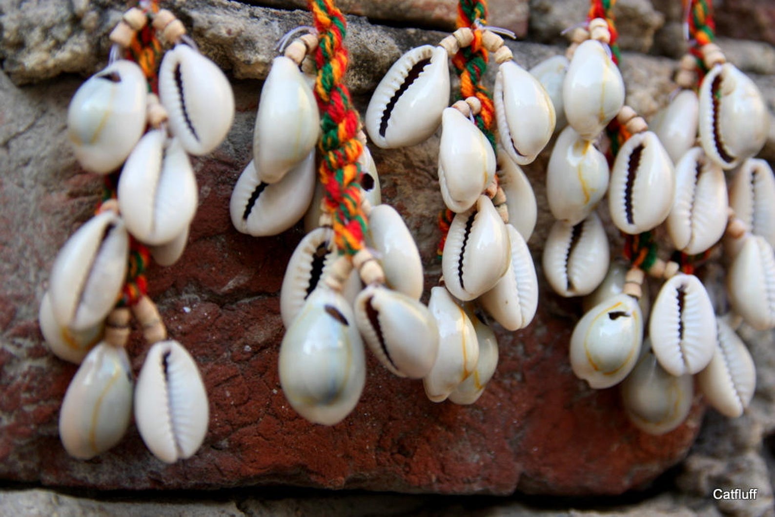 Cowrie Shell Tassels 5 piece Shell beads Bag Adorments | Etsy