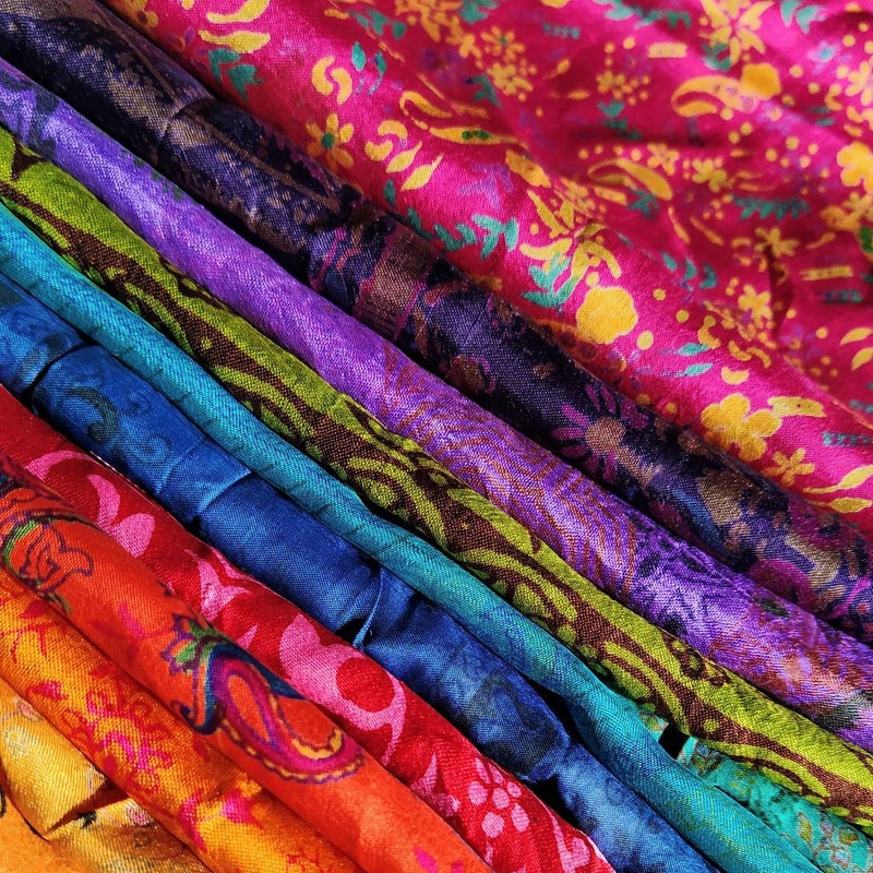 Indian Silk Fabric - Etsy