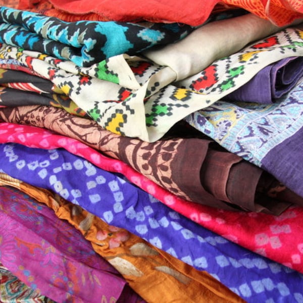 Silk Sari Fabric - Etsy