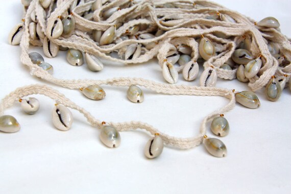 Cowrie Shell Trim Shell Trim Lace Sea Shell DIY Jean Jacket | Etsy Canada