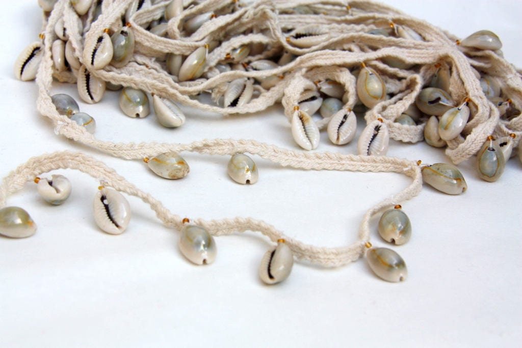 Cowrie Shell Trim Shell Trim Lace Sea Shell DIY Jean Jacket | Etsy Canada