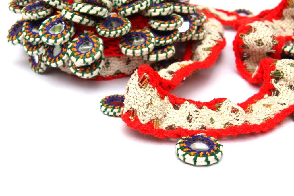 Crochet LaceHand Crochet Indian Mirror Trim Ethnic Lace | Etsy