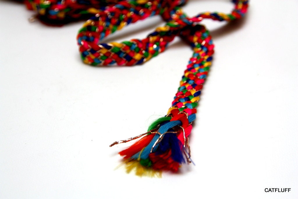 Rainbow Colored Ribbon Cord Multi Colored Trim Indian - Etsy