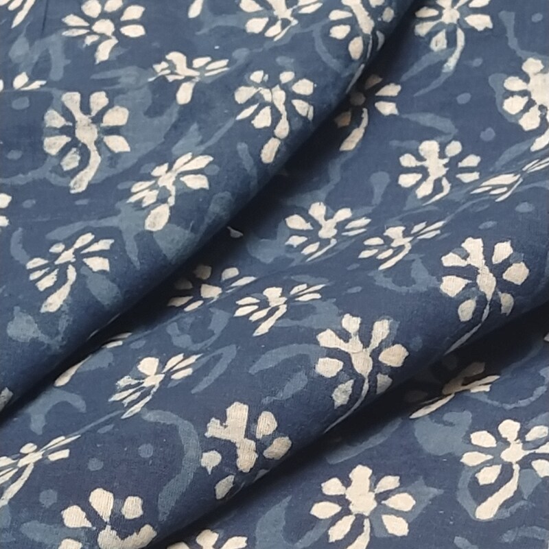 Indigo Print Fabric - Etsy