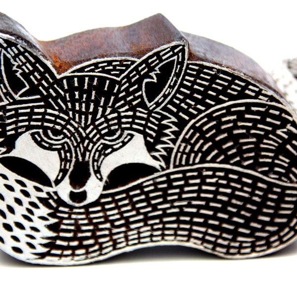 Fox Rubber Stamp - Etsy