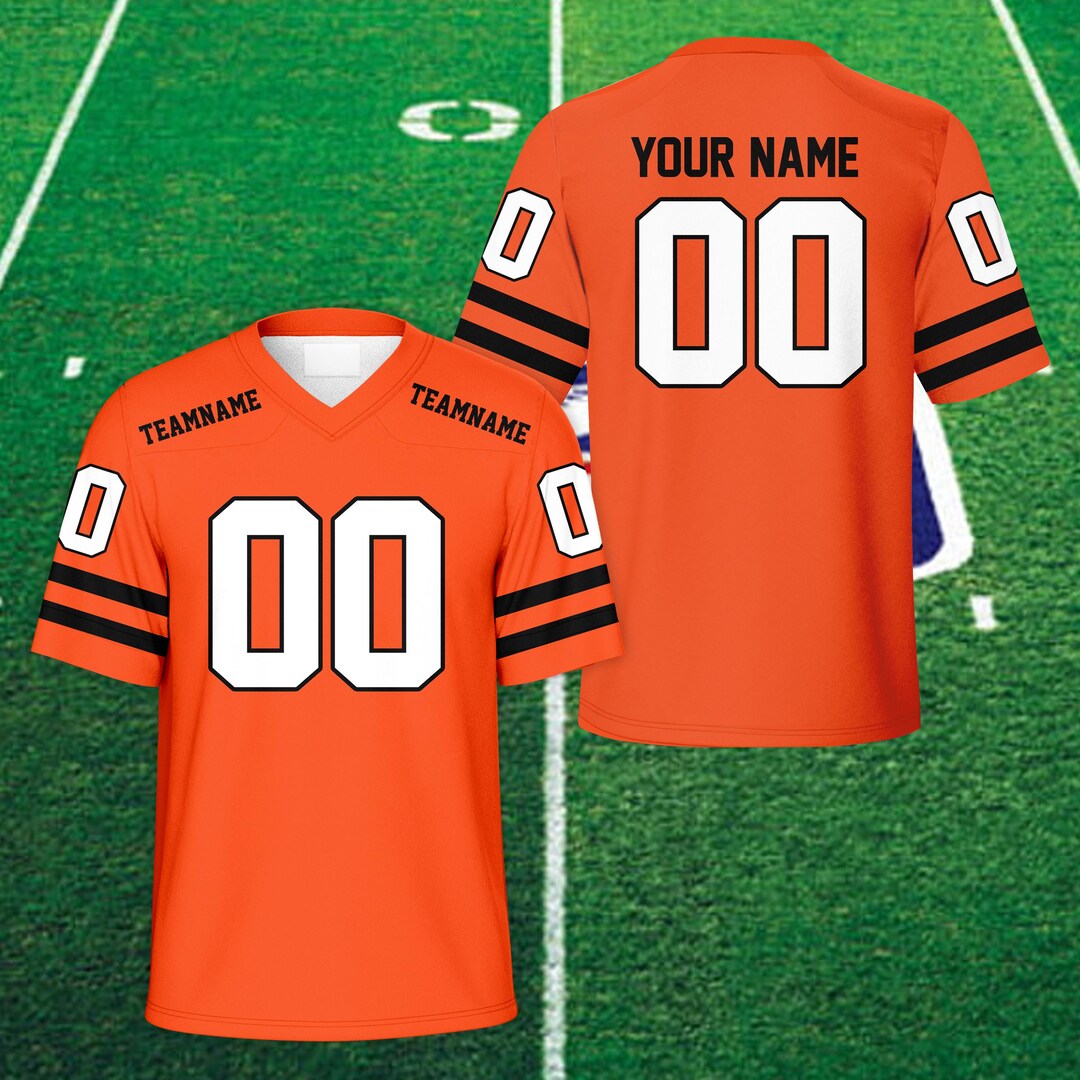 Personalized Name Number Football Jersey, Custom Color American ...