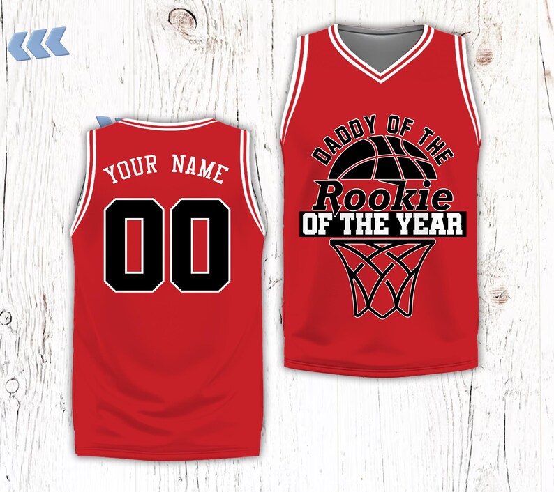 Custom Mommy Daddy of the Rookie of the Year Basketball Jersey ...